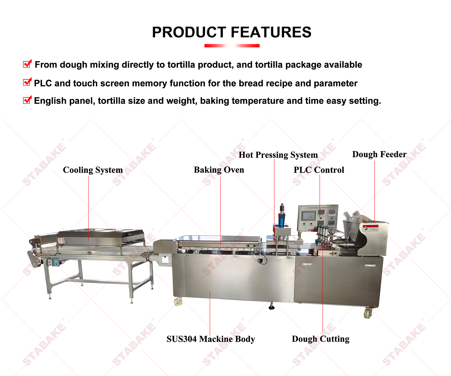 Automatic Tortilla Making Machine Production Line Industrial Corn Flour ...